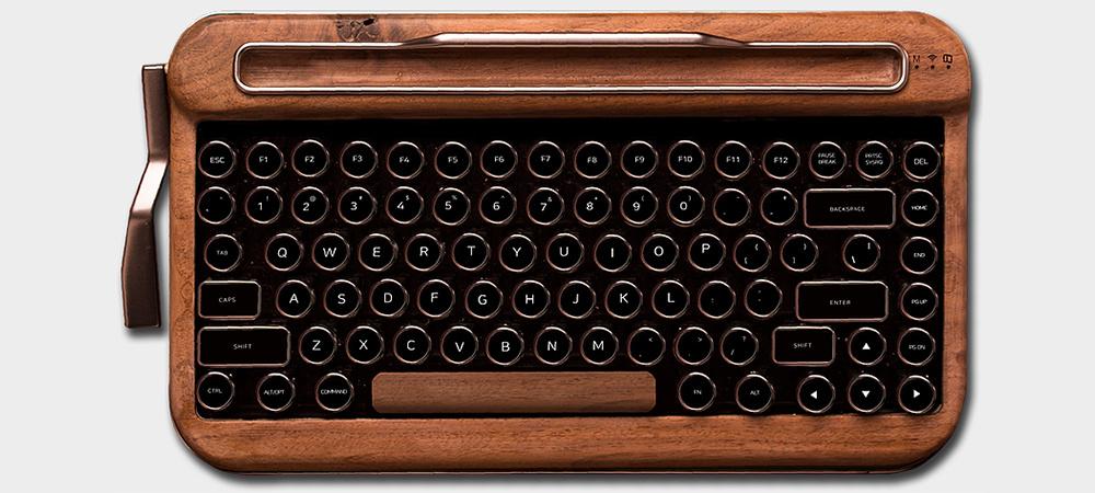 Penna is a retro Bluetooth keyboard that looks swiped from a typewriter ...