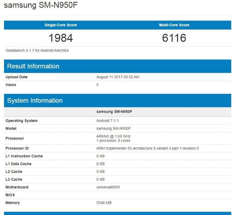 Galaxy Note 8 benchmarks hint at something interesting - SlashGear