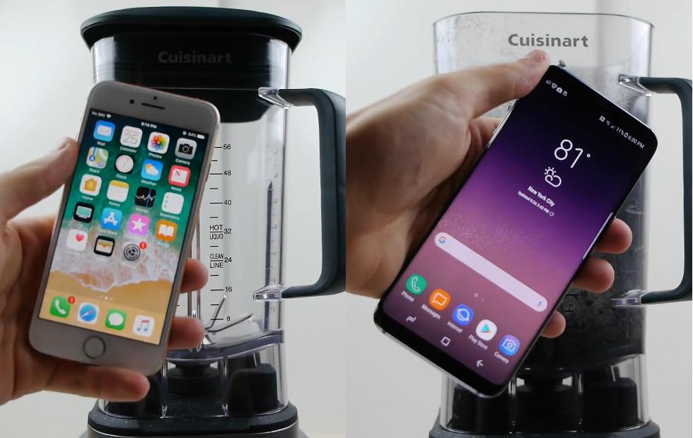 iPhone 8, Galaxy S8 face off in a blender - SlashGear