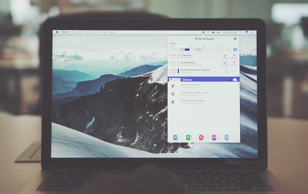 Microsoft's My Workspace is a productivity menu bar app for Mac - SlashGear