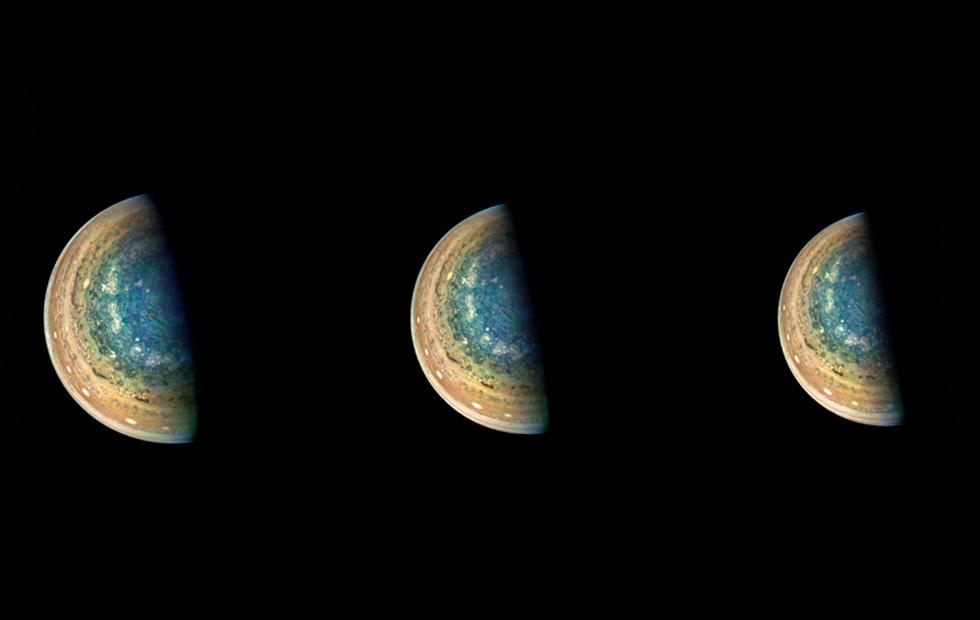 NASA's Juno time-lapse shows Jupiter's gorgeous blue south pole - SlashGear