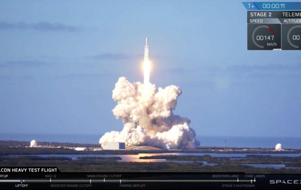 SpaceX Falcon Heavy's first test flight was an incredible success ...