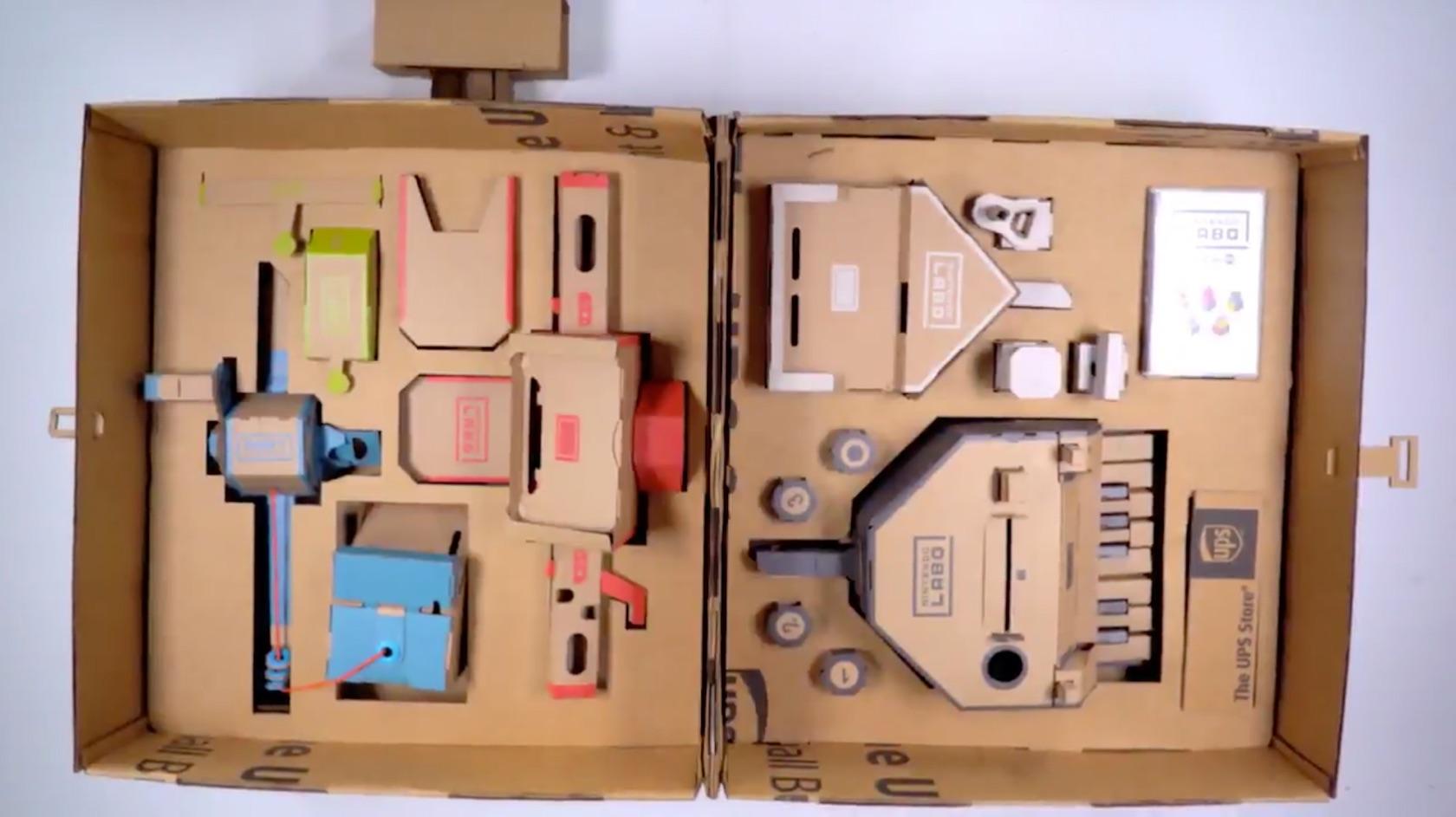 This Nintendo Labo cardboard carry-case is UPS genius - SlashGear