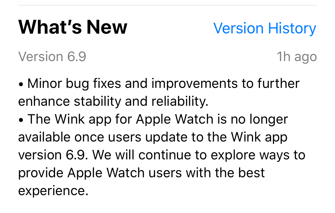 Wink just killed its Apple Watch app - SlashGear