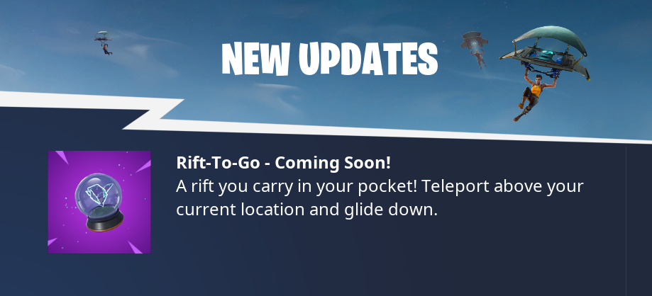 Fortnite's next item is the Rift-To-Go - SlashGear