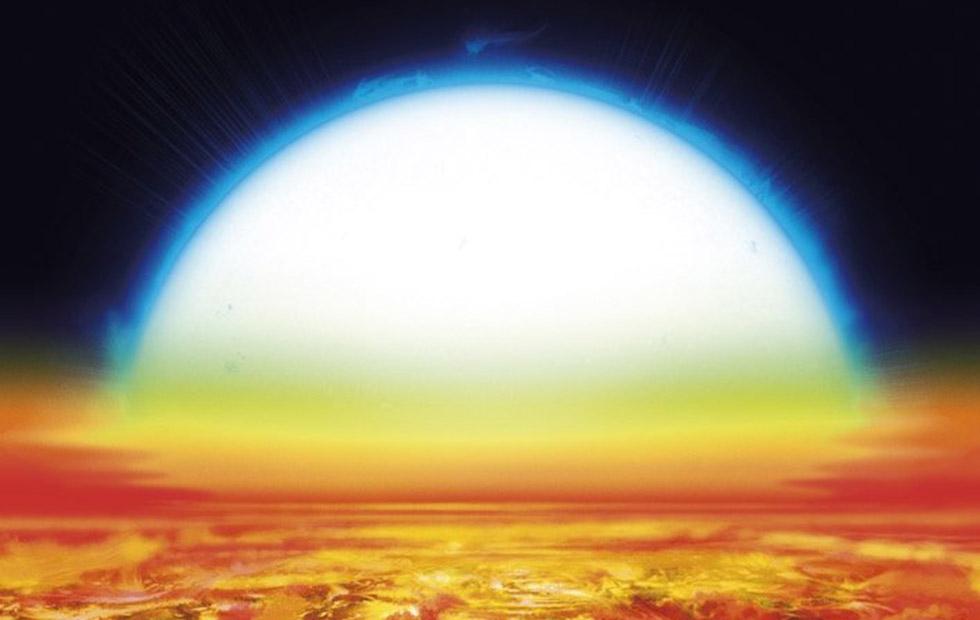 KELT-9b is a giant, hot exoplanet with iron and titanium in its ...