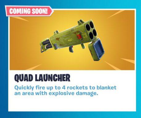 Fortnite's next weapon is the Quad Launcher - SlashGear