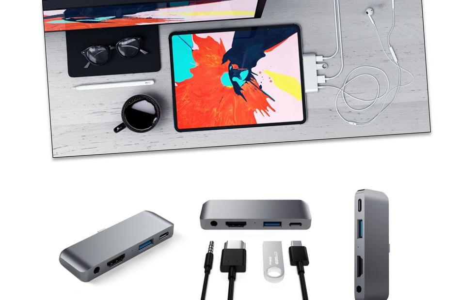 Satechi iPad Pro USB-C hub sticks to basics - SlashGear Satechi iPad Pro USB-C hub sticks to basics - SlashGear