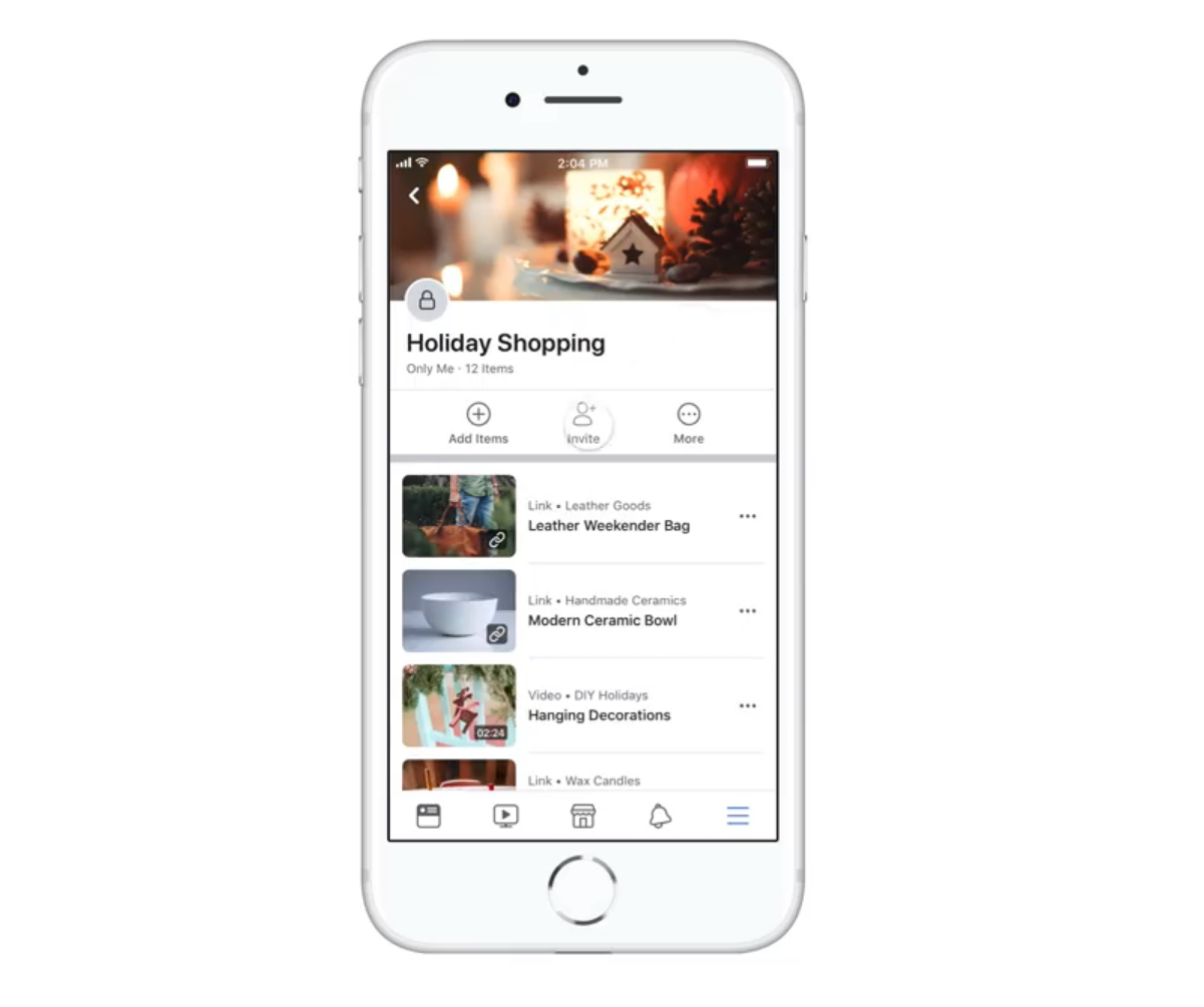 Facebook makes saved Collections shareable for holiday gift giving ...
