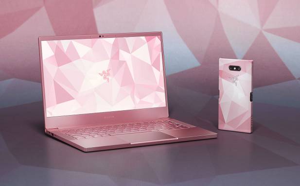 Razer Quartz Pink gaming accessories, laptop detailed - SlashGear