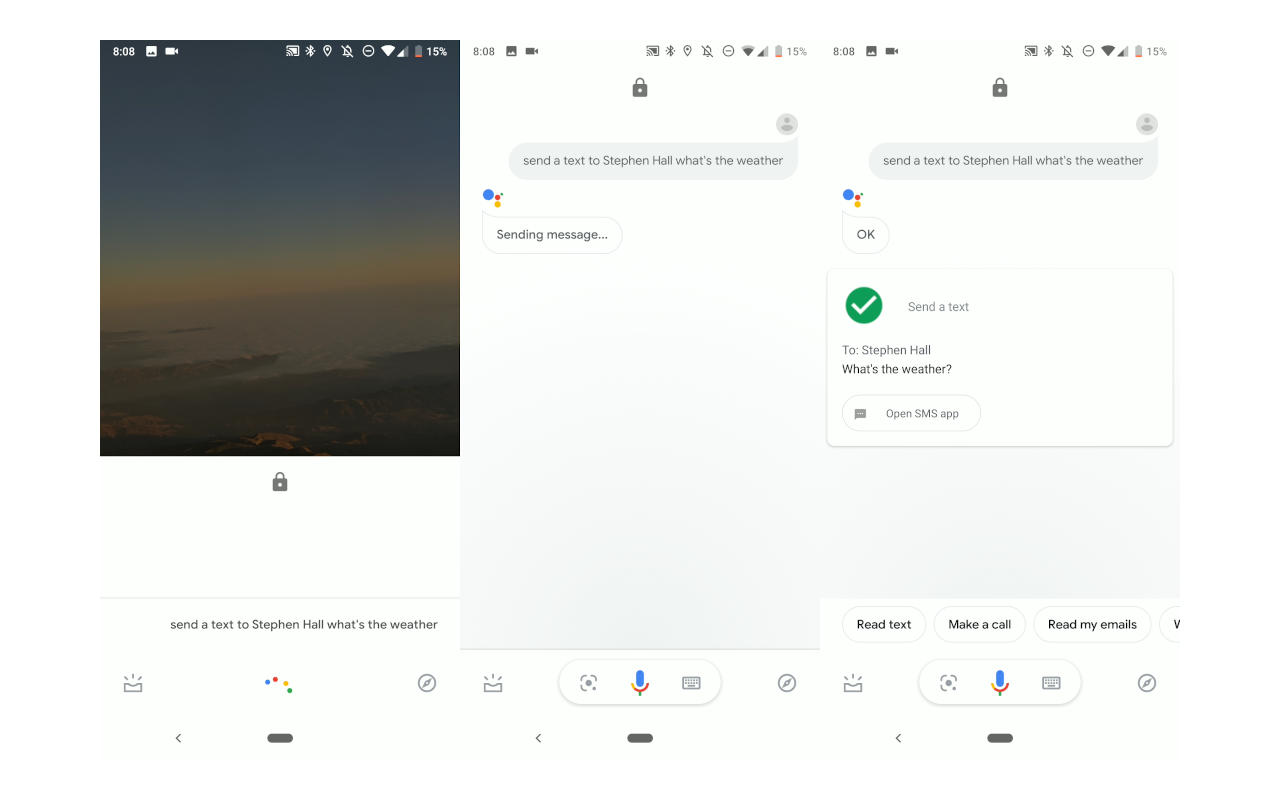 Google Assistant may soon let you send texts from the lock screen ...