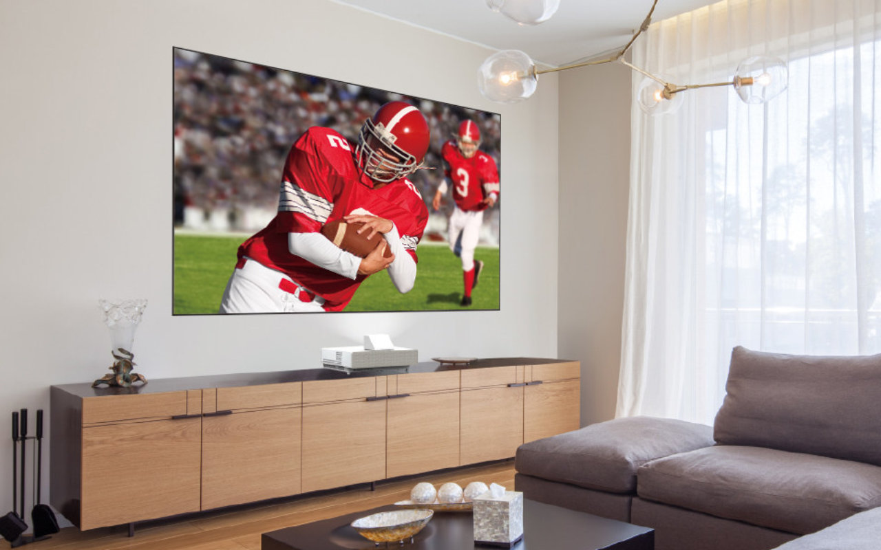 Epson LS500 Laser Projection TV packs a unique screen for daytime use ...