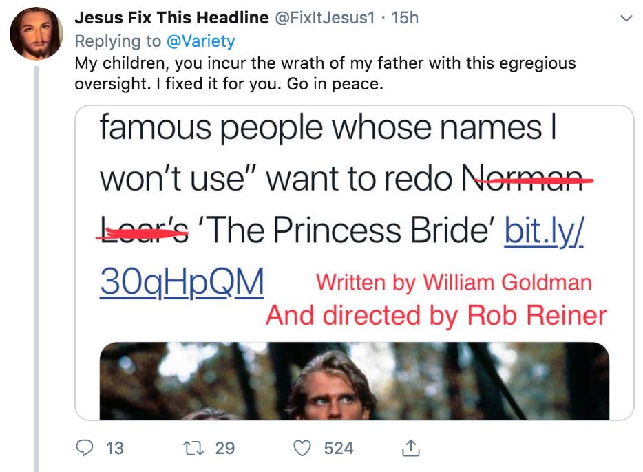 Fans rage at Sony talk of Princess Bride movie reboot - SlashGear