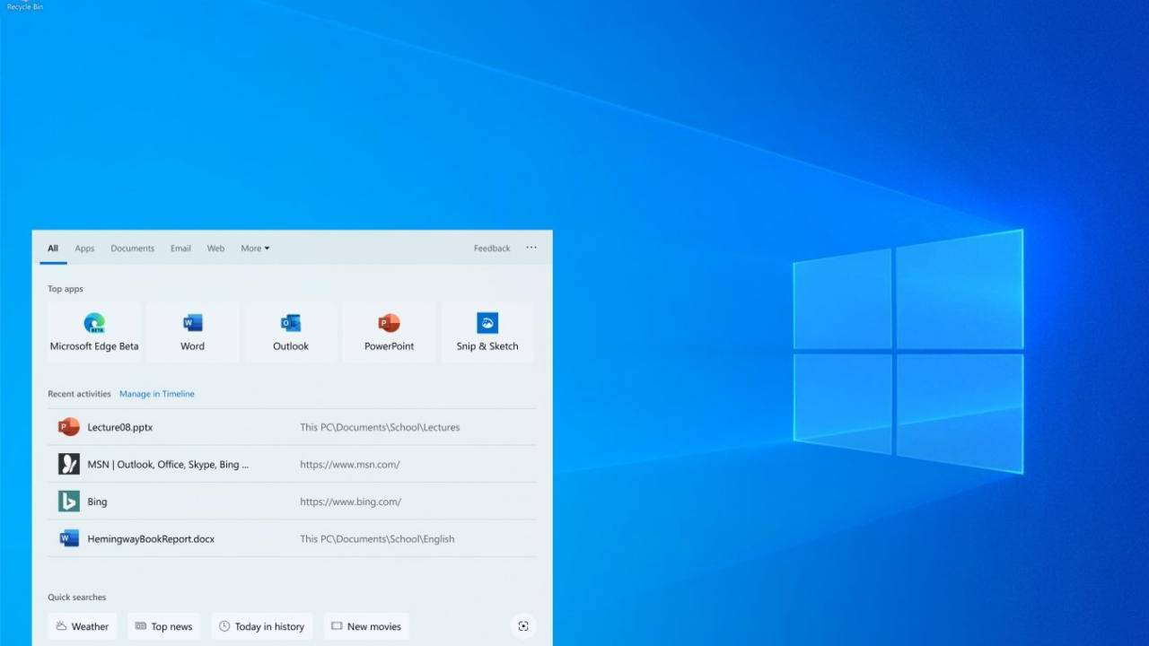 Windows Search Bar becomes a Bing-powered mini web browser - SlashGear