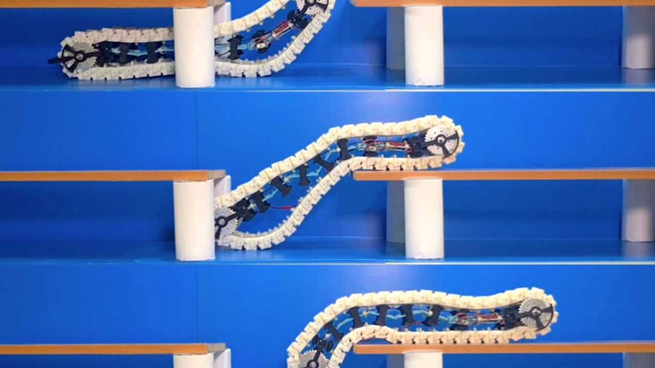Minimally Articulated Robot Can Climb Its Own Track Slashgear