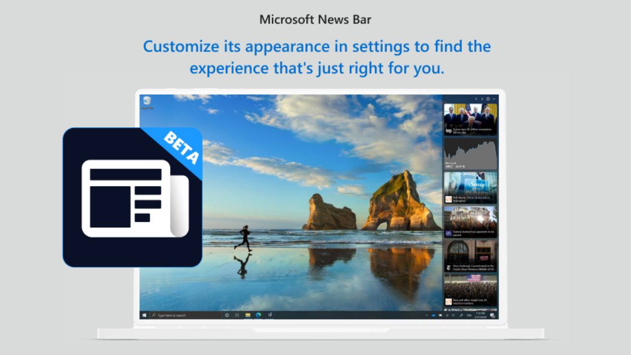 Windows 10 Insider Preview introduces a News Bar side panel - SlashGear