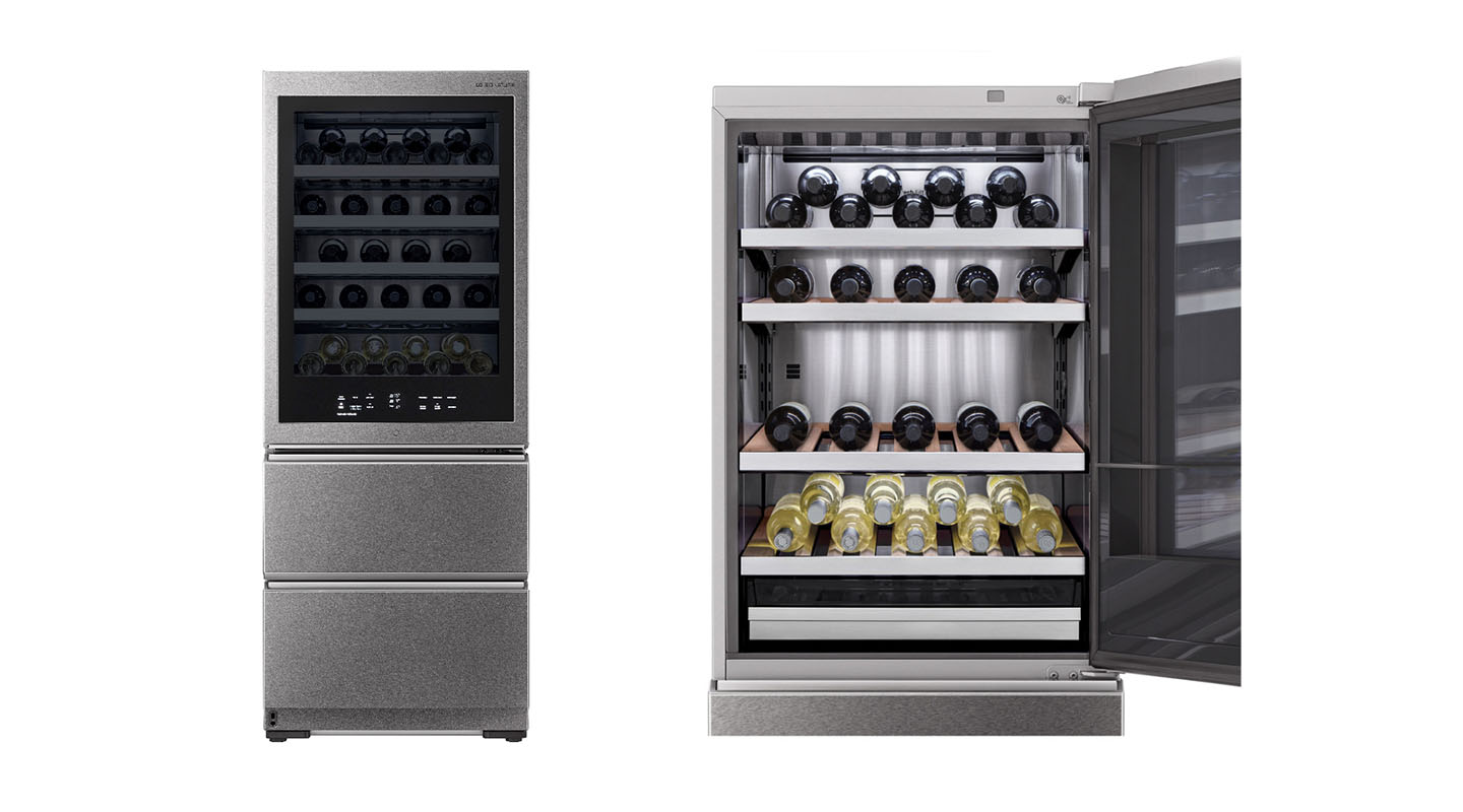 LG Signature smart wine cellar packs voice control and cheese drawer ...