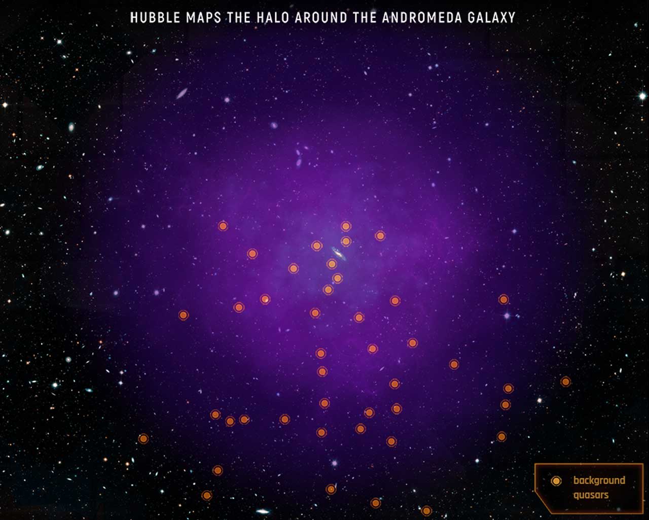 NASA maps massive halo around the Andromeda galaxy using Hubble ...