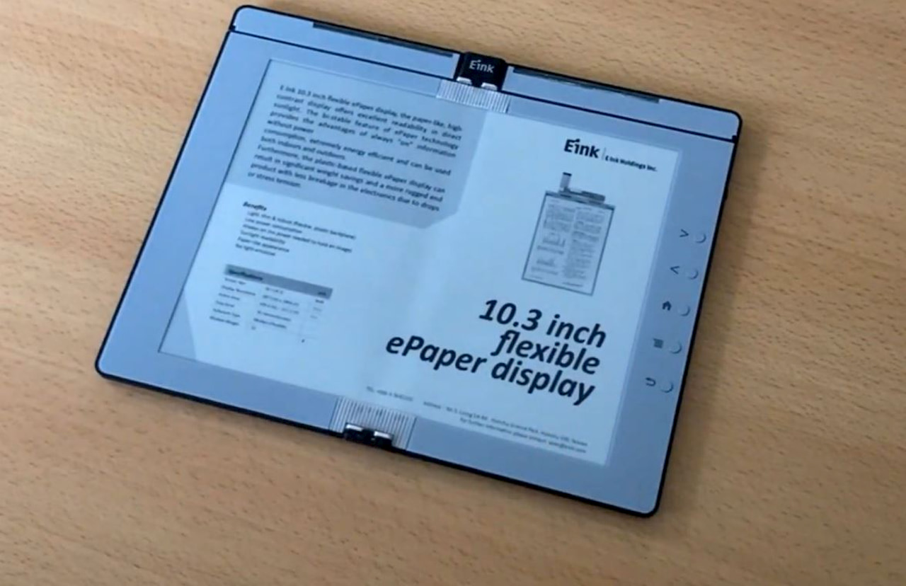 E Ink's folding, note taking ereader looks like an e-paper Surface Duo ...