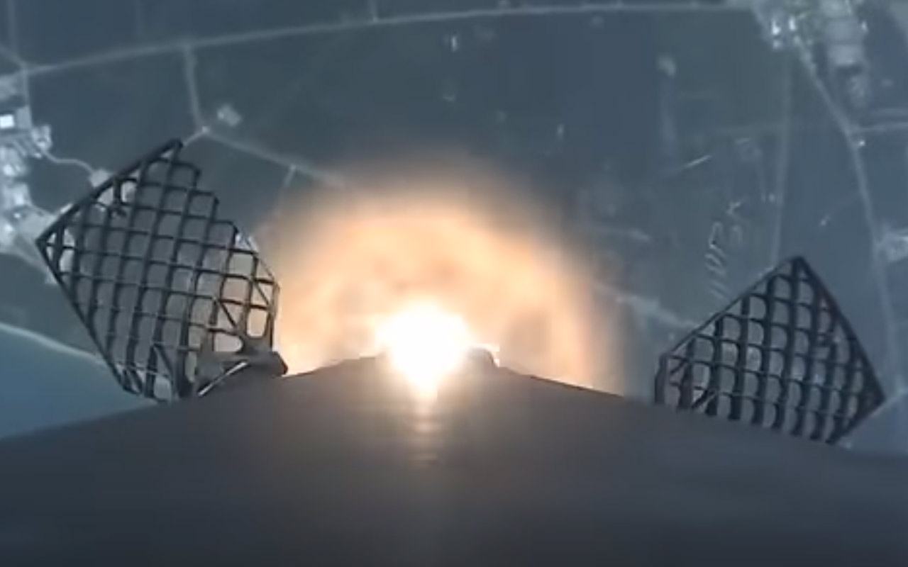 Watch SpaceX Falcon 9 rocket launch and land from onboard camera ...