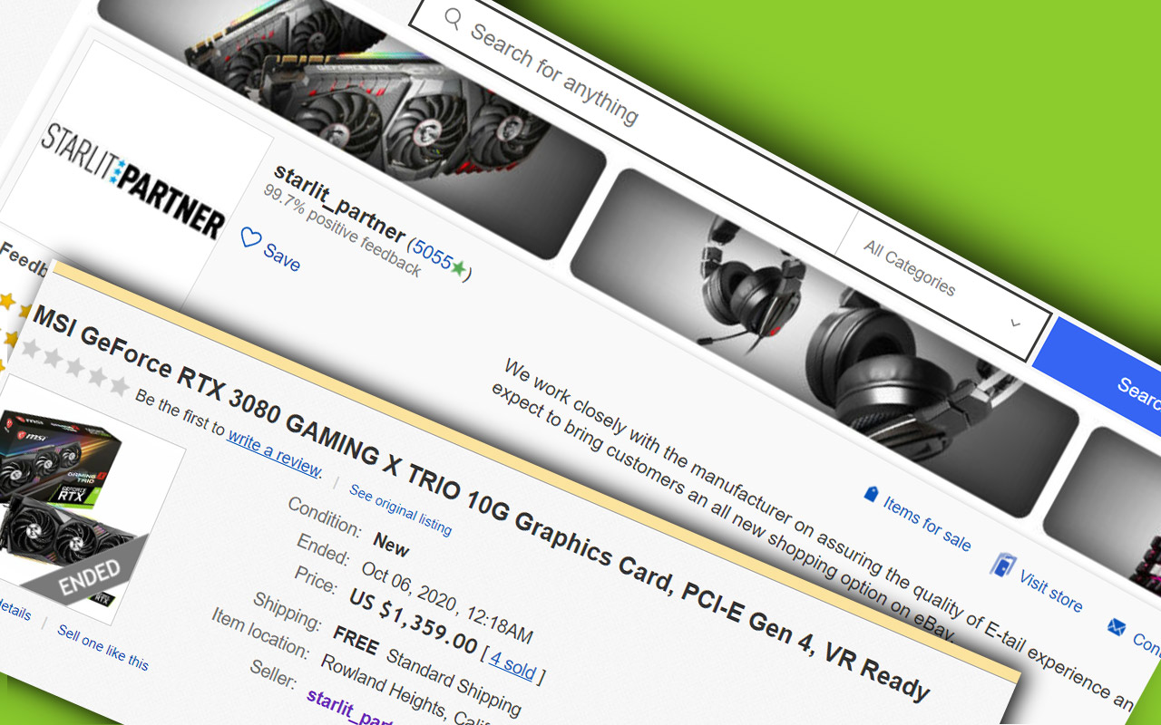 MSI RTX 3080 eBay scalping by MSI subsidiary: Who's to blame? - SlashGear