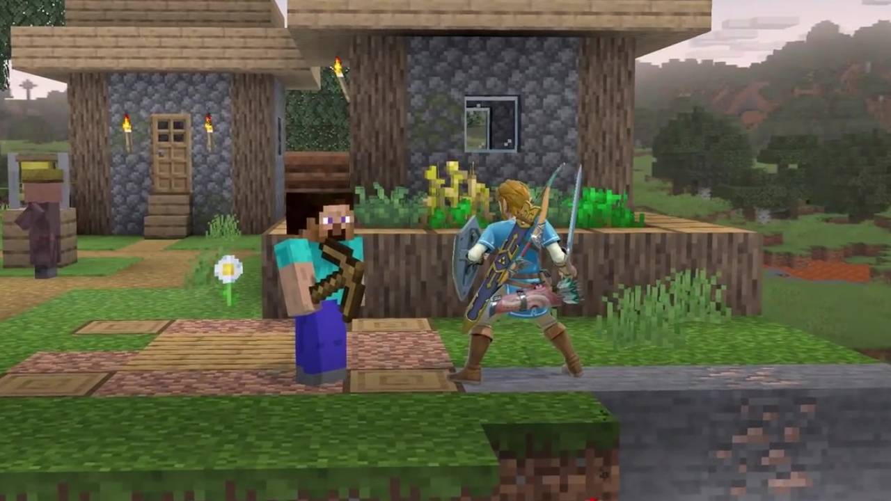 Super Smash Bros Ultimate Adds Minecrafts Steve And Alex To The Bout Slashgear