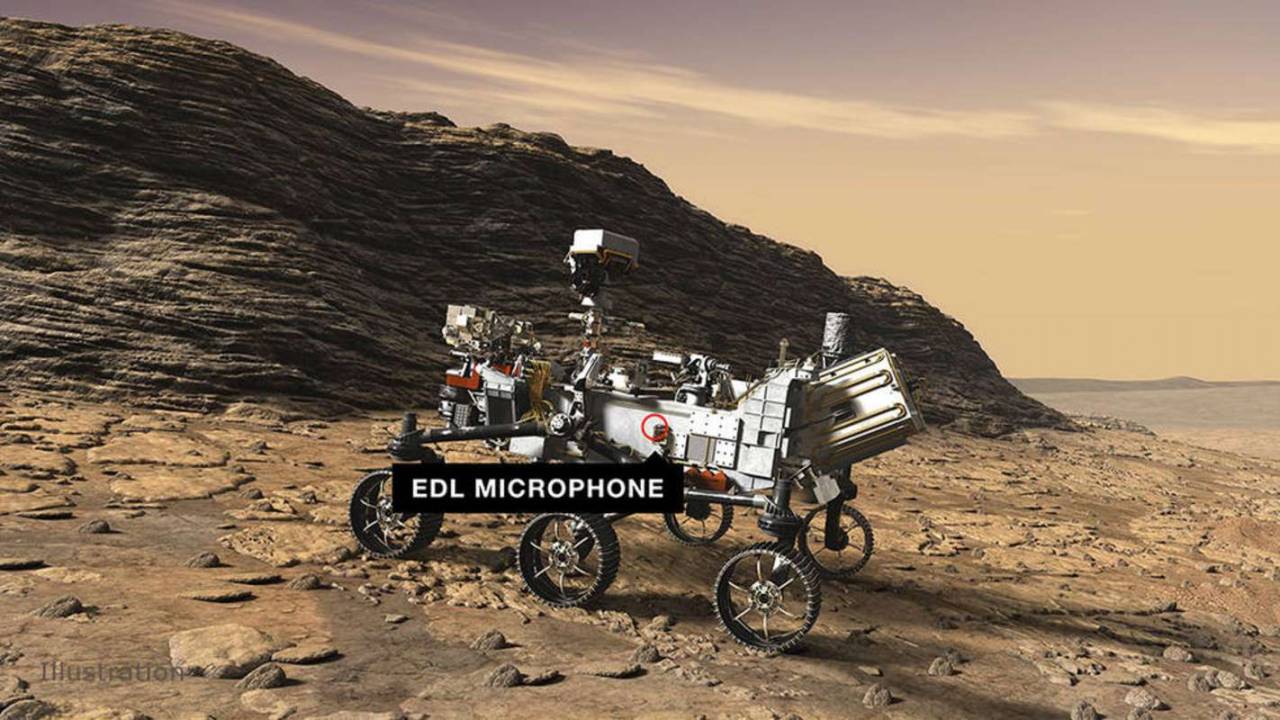 NASA's first Mars rover with microphones sends back space sounds ...