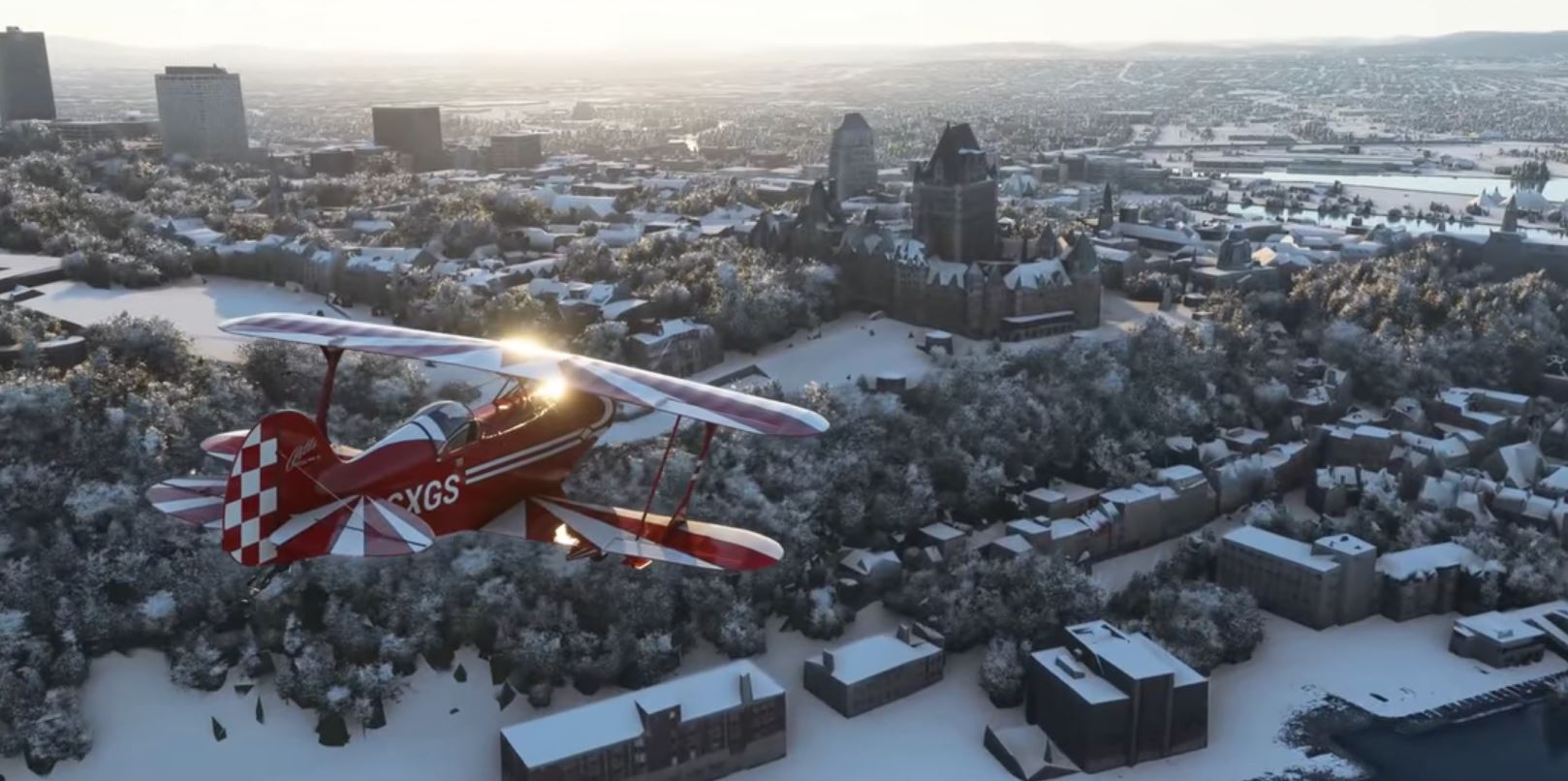 Microsoft Flight Simulator real-time snow update serves up a winter ...
