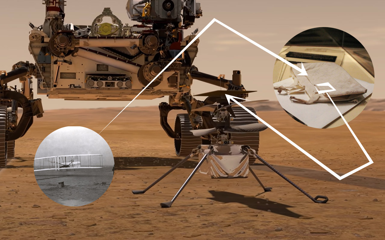 Chunk of Wright Brothers flyer set to take flight on Mars - SlashGear