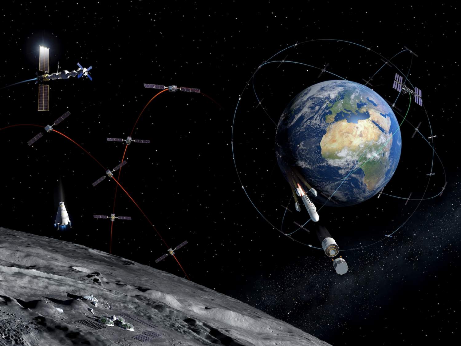 ESA pushes ahead on Starlink-GPS style hybrid network for the Moon ...