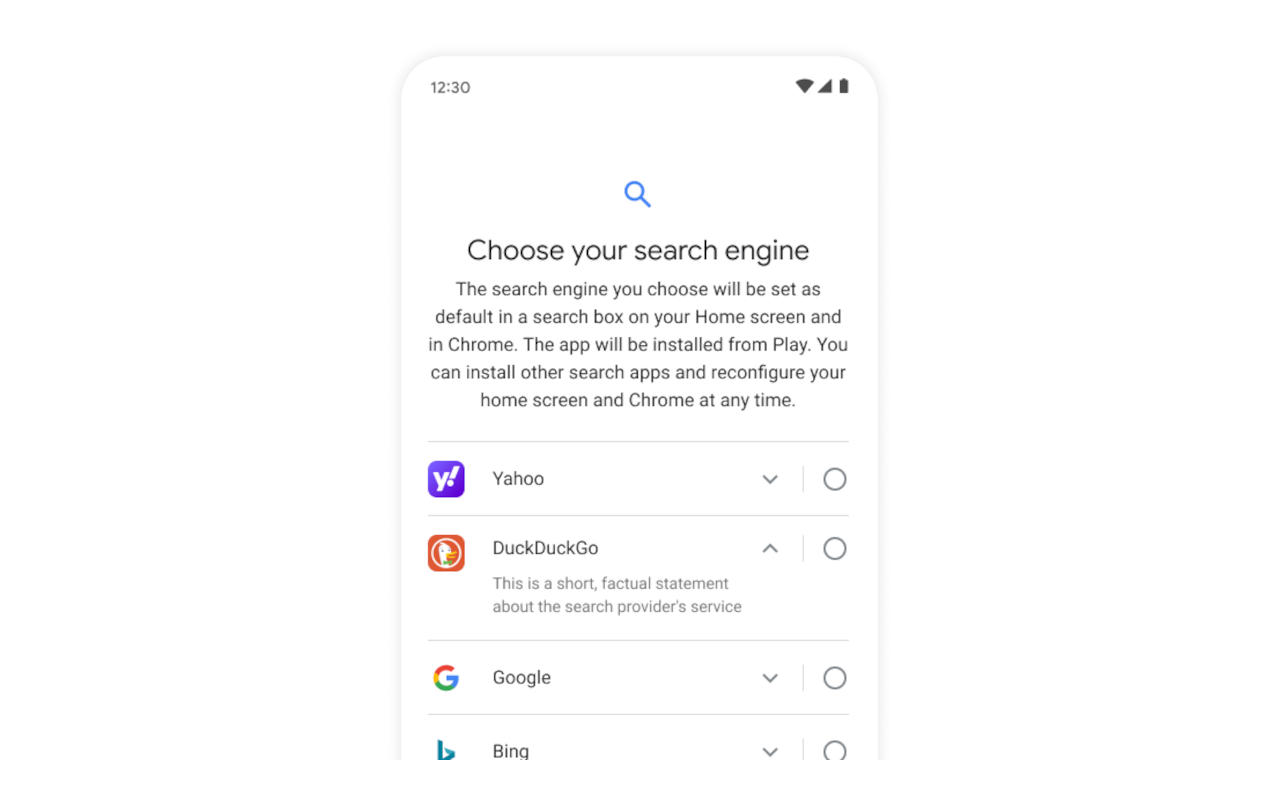 Google Search Choice Screen to be free for rival search engines - SlashGear