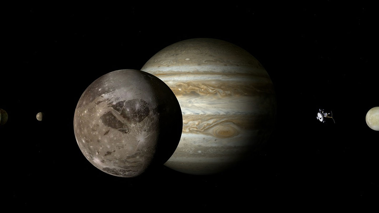 NASA video takes us on a flyby of Jupiter and Ganymede - SlashGear